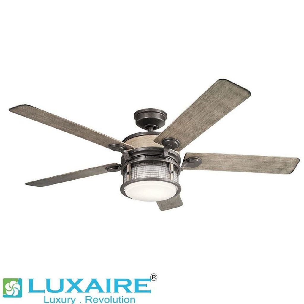 LUX SLR0040 BLDC White Retractable Blade Luxaire Chandelier Fan - Luxaire